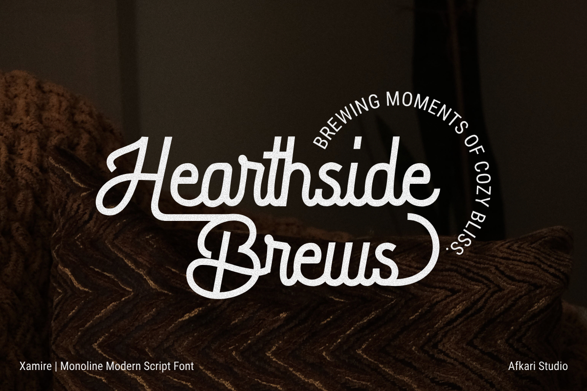 Xamire - Monoline Modern Script Font, Fonts | GraphicRiver